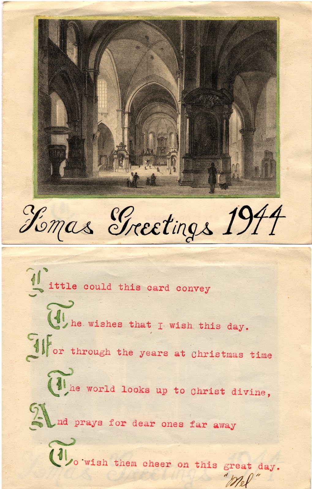 Grandpa's Army: A 1944 Christmas Card from Germany