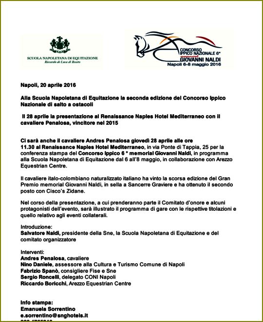 Equifare: Fare Equitazione: 2016, Memorial Giovanni Naldi dal 6 all'8 ... Equifare: Fare Equitazione: 2016, Memorial Giovanni Naldi dal 6 all'8 ...