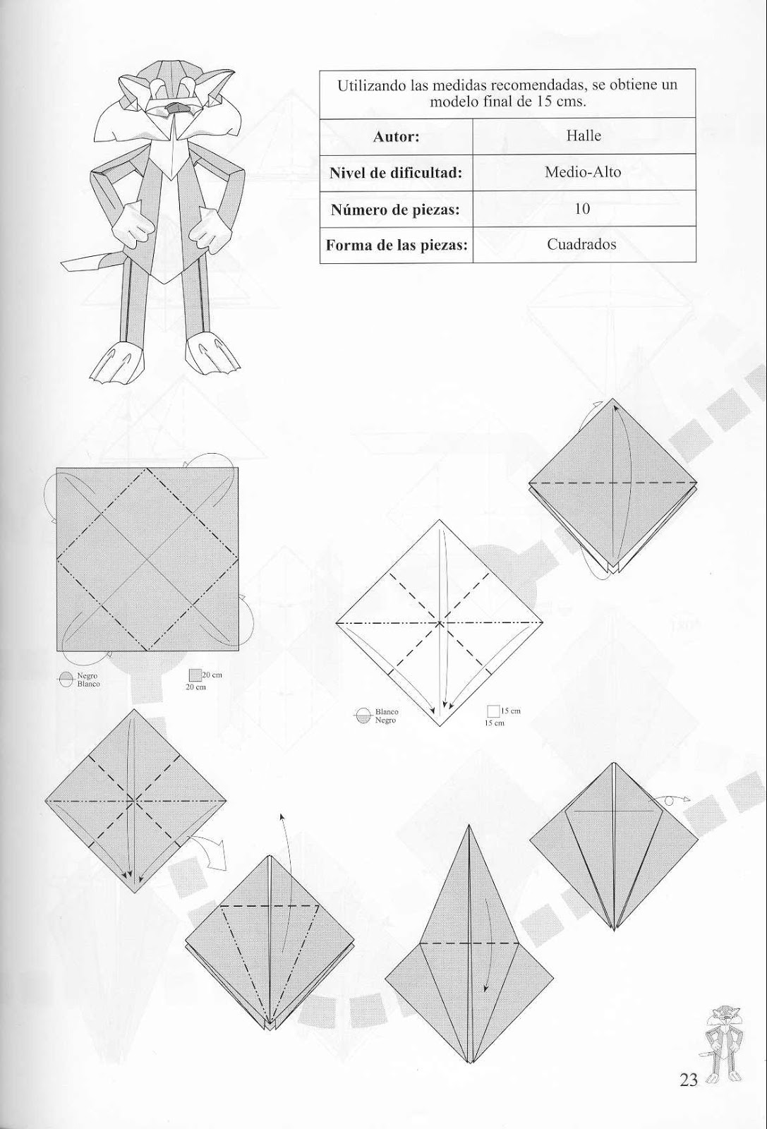 Origami Cartoon 1-Halle - Ruby Book Origami