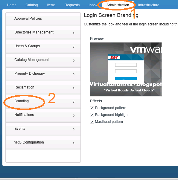 Virtualization The Future: Configure Login Screen and Logo in VMware vRA 7