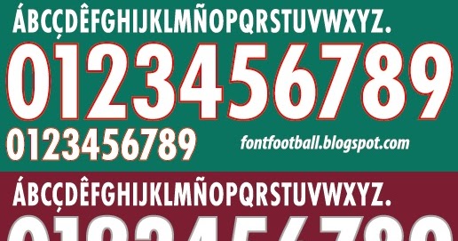 FONT FOOTBALL: Font Vector Mexico World Cup 2002 kit