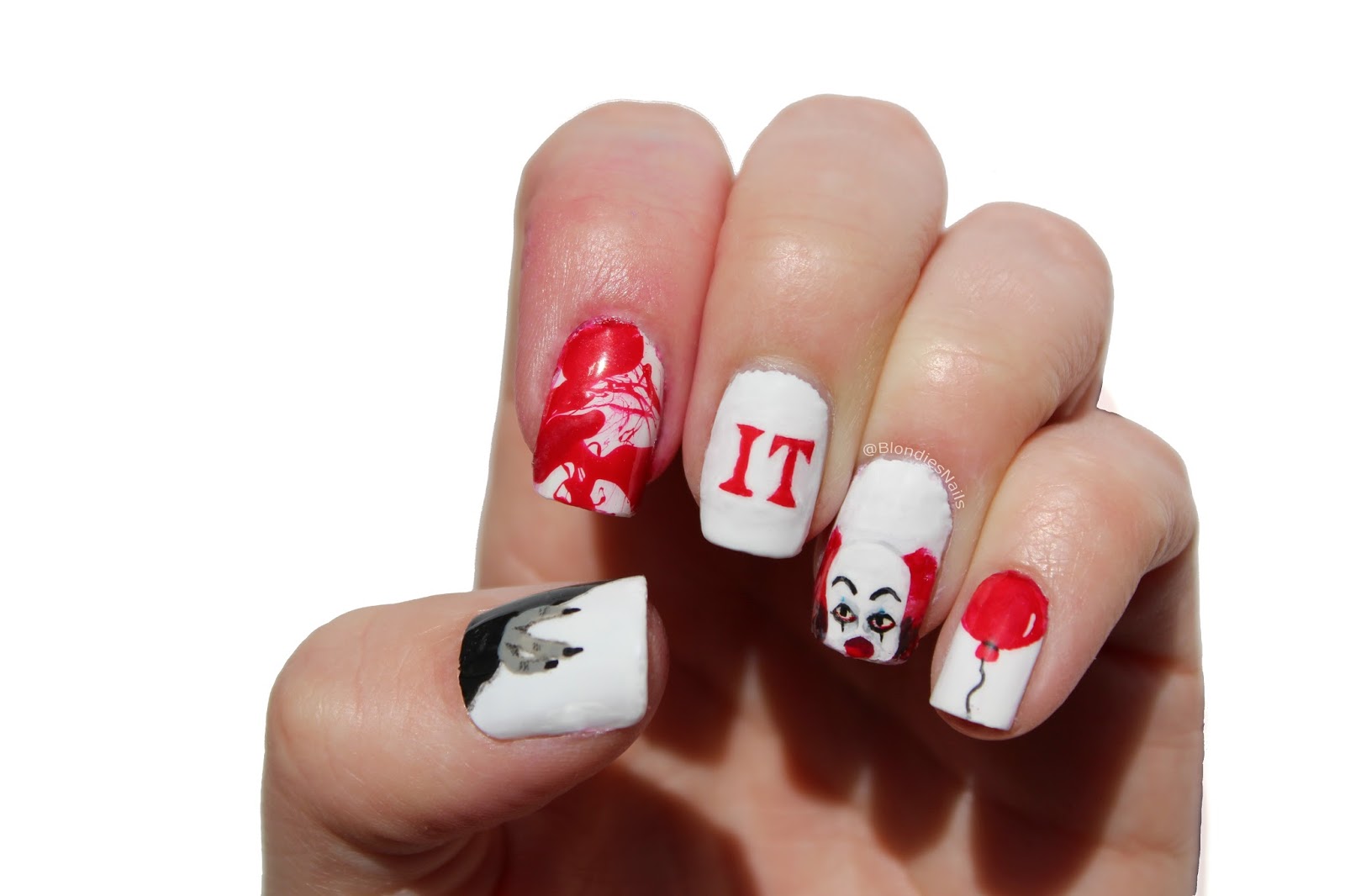 Blondie's Nails: Pennywise Nails