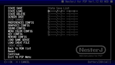 psp＆epsp NESエミュレーターNesterJ RX Mod紹介