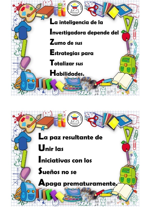 Creética: Acrósticos alumnos 2017