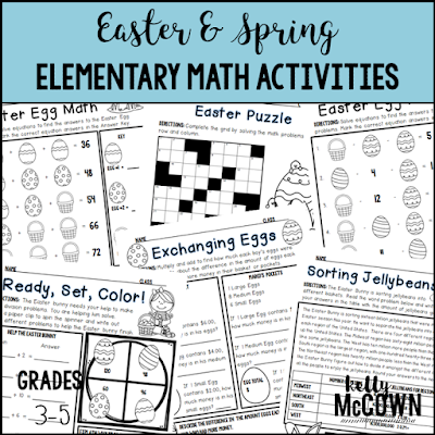 Kelly McCown: Easter & Spring Elementary Math Activities