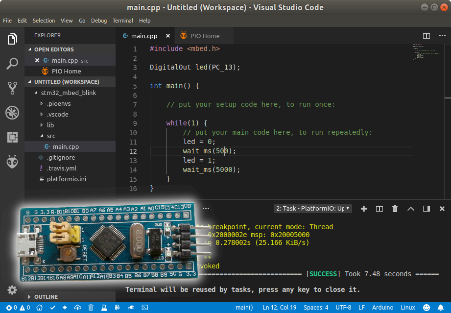 សរសេរកូដ Arduino ងាយស្រួលជាងមុនជាមួយ Platformio Etronicskh