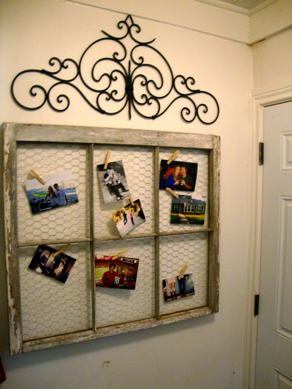 Window frame turned picture frame - Mom Time on a Dime
