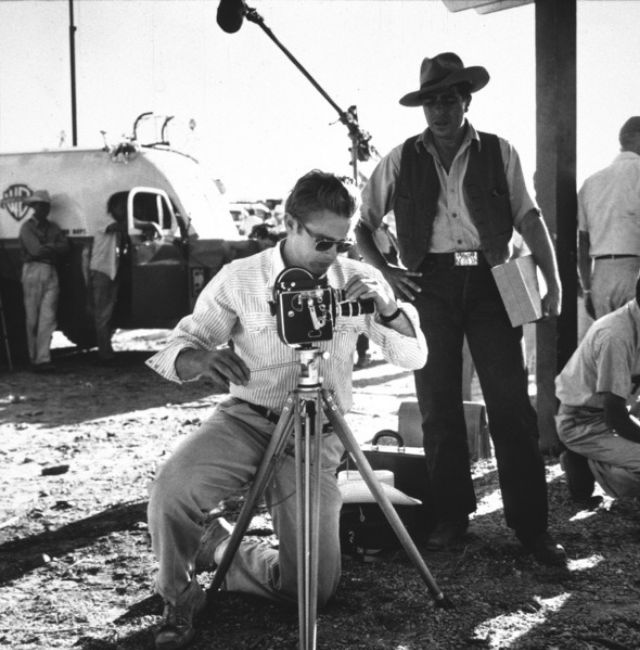 James Dean With His Bolex Camera on the Set of “Giant” in Marfa, Texas ...