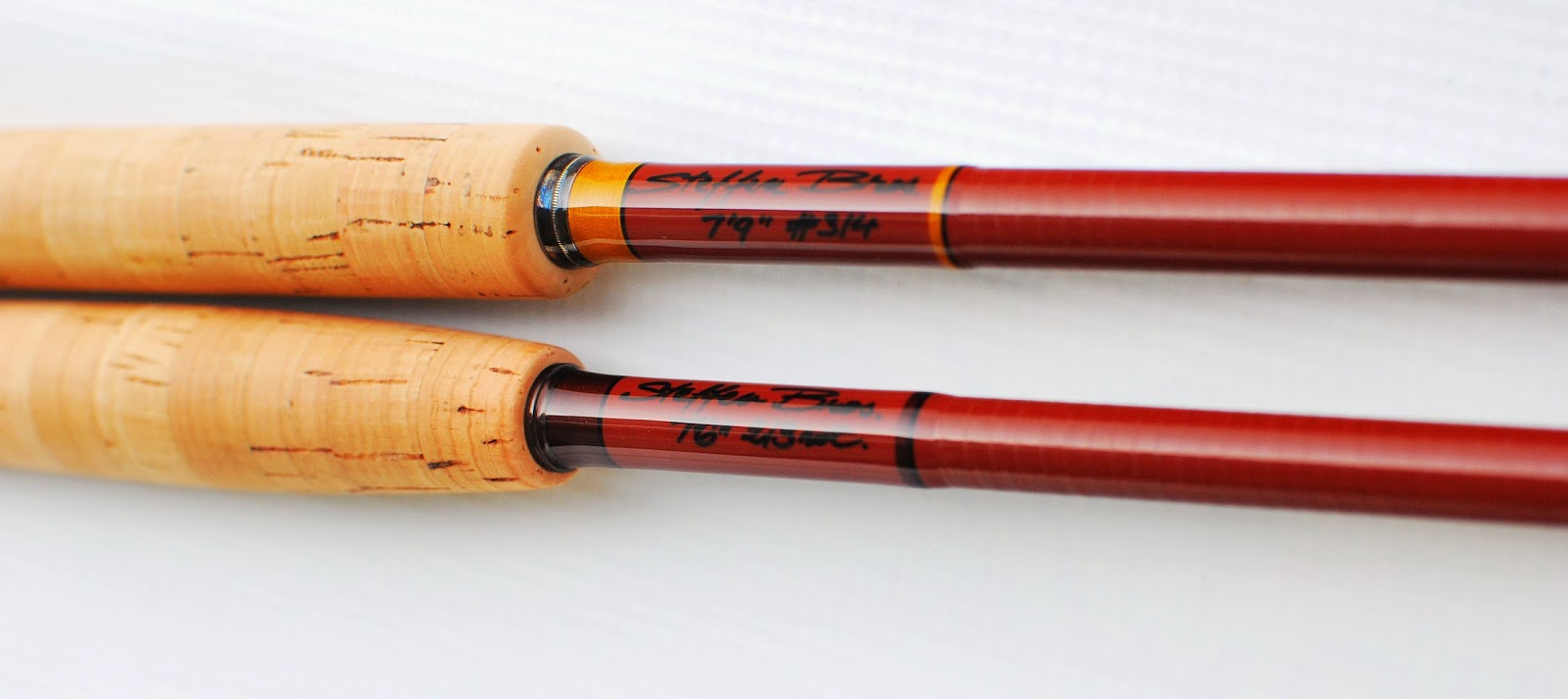 Handcrafted graphite and fiberglass fly rods: Steffen glass sneak peak