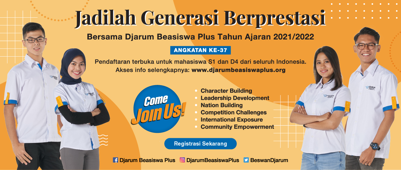 Pendaftaran Penerima Program Djarum Beasiswa Plus Tahun 2021/2022 - Campusnesia.co.id
