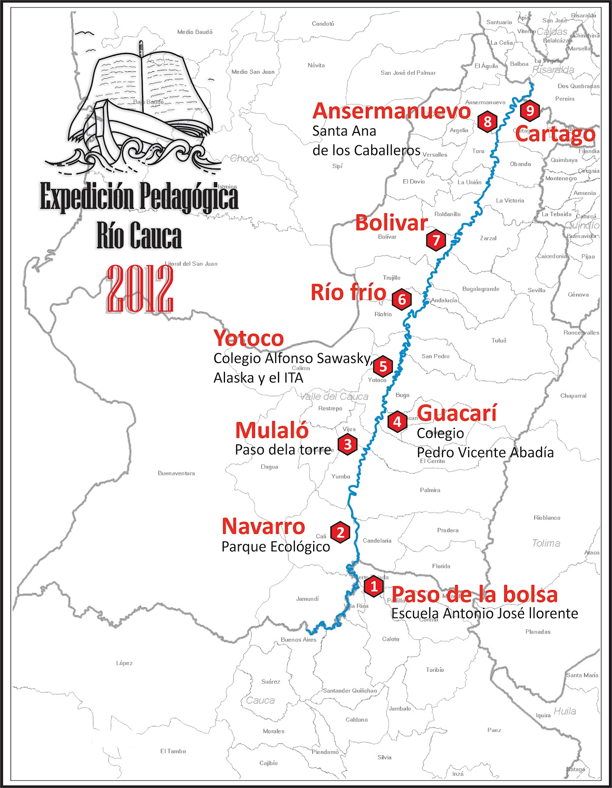 Mapa De Rio Cauca