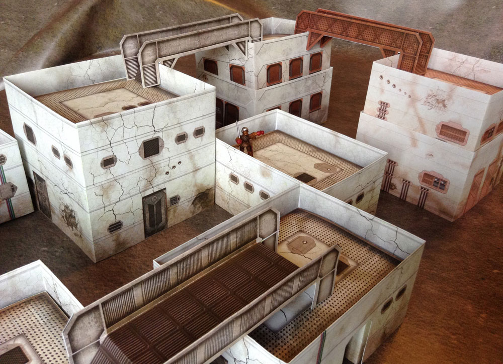 Wargame News and Terrain: Wargame Print: New Paper Model Sci-fi Style ...