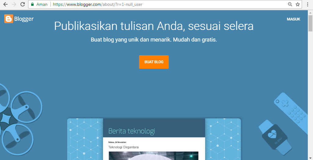 Cara Mudah Membuat Blog Di Blogger