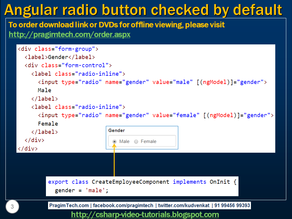 Sql Server Net And C Video Tutorial Angular Radio Button Checked By Default Slides