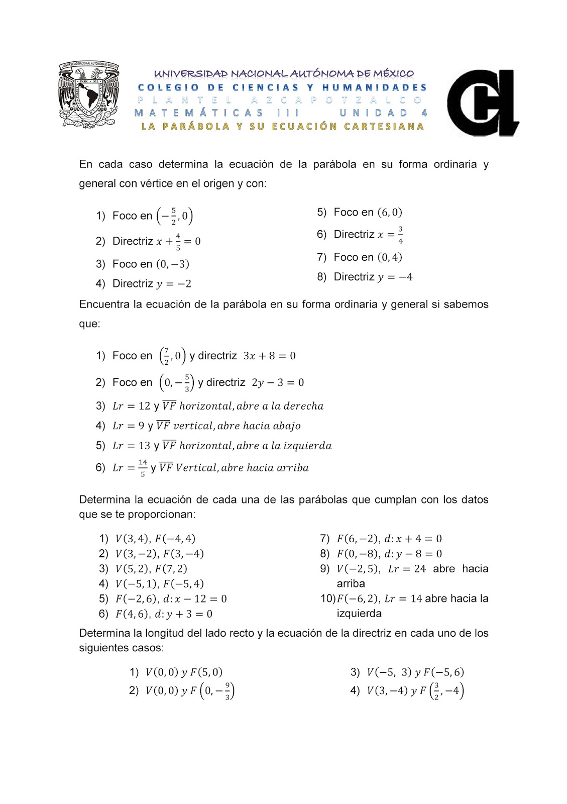 MATEMATICAS CON TIC´S: GUÍA EXAMEN MATEMÁTICAS 3 UNIDAD 4