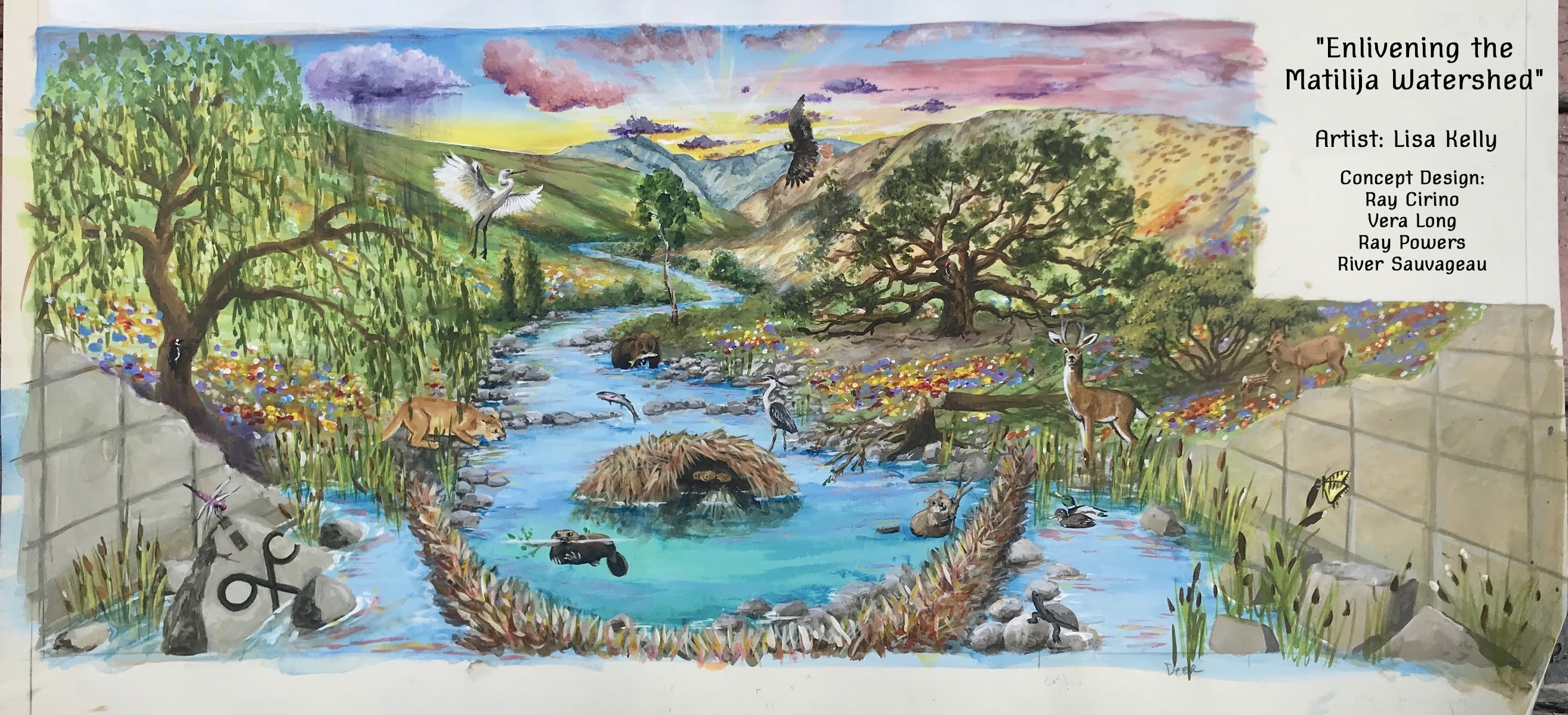 Ventura River Ecosystem: "Enlivening The Matilija Watershed" Mural