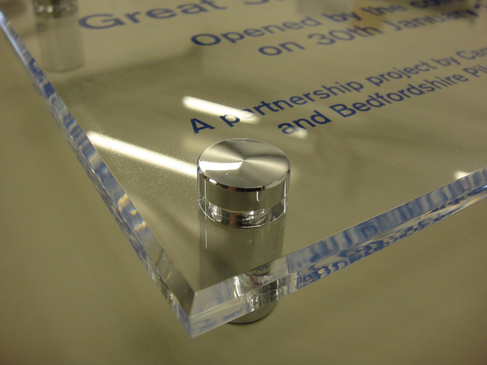 Signage work by Creative Sign and Design Ltd, Warwickshire: Perspex ...