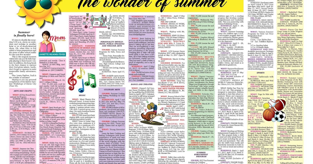 Mom-About-Town: The wonder of summer