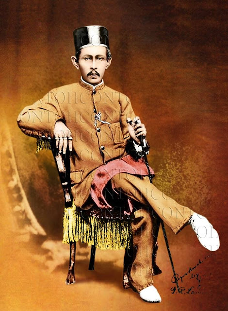 KOLEKSI GAMBAR KLASIK SULTAN PAHANG DI WARNAKAN | AKU ANAK PAHANG