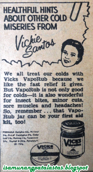 ISA MUNANG PATALASTAS: 121. VICKS COUGH & COLD PRODUCTS IN THE ...