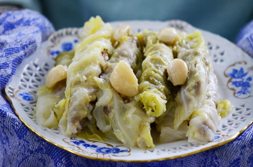 Garlicky Cabbage Rolls Recipe | Arabic Food Recipes