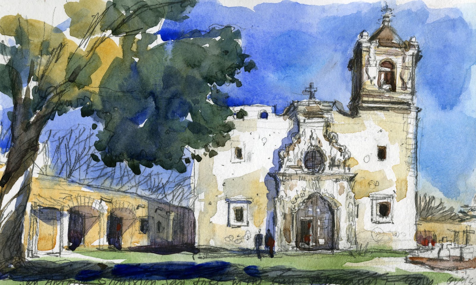 Drawing Perspectives: Three Afternoon Sketches in Texas