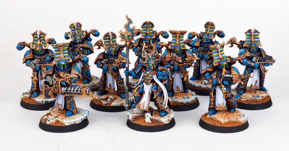 davetaylorminiatures: THOUSAND SONS - A squad of Rubric Marines