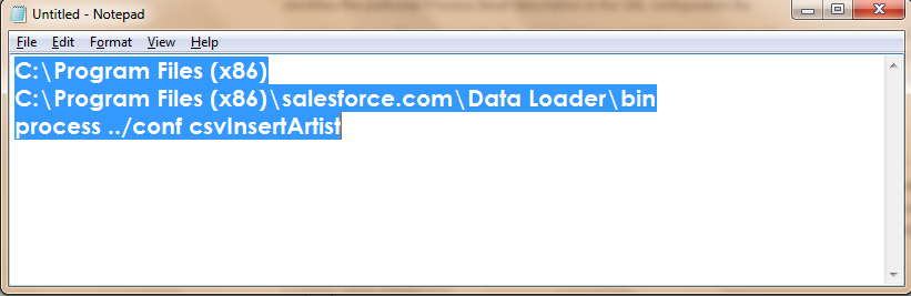 All about SFDC: Data Loader CLI