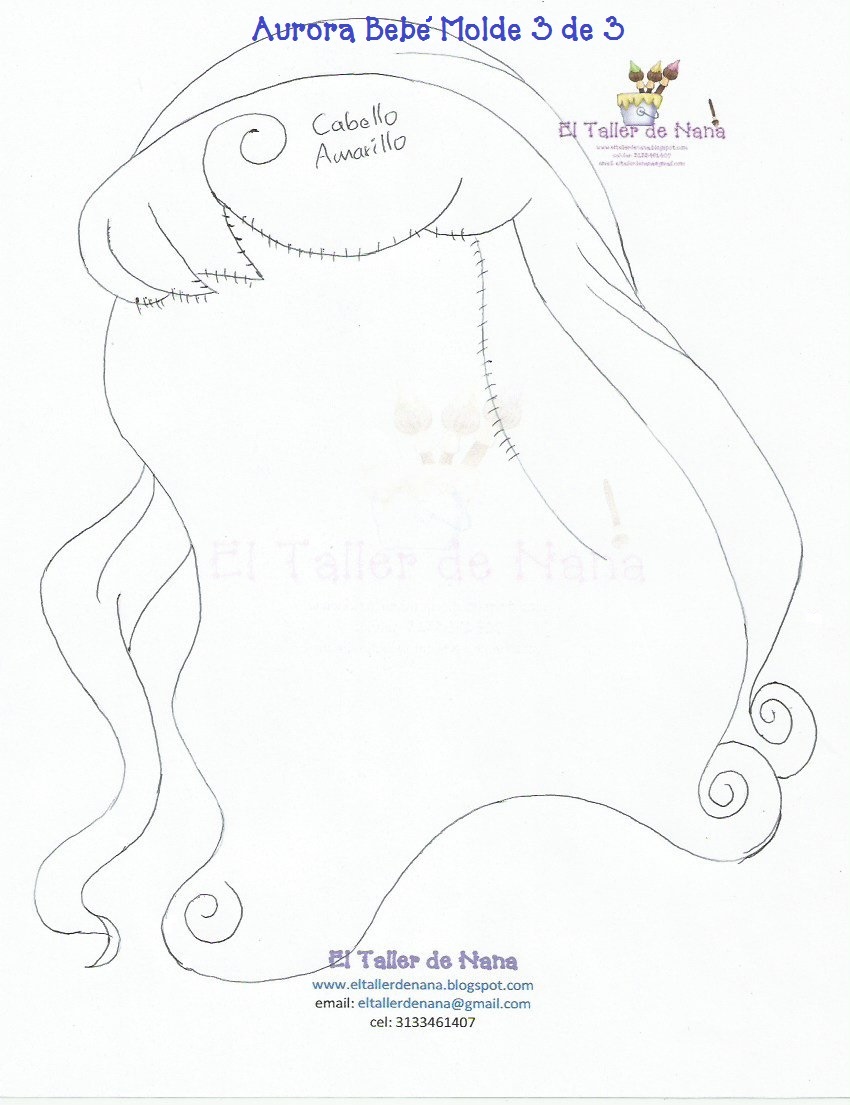 Eu Amo Artesanato: Princesa Aurora em Eva com Molde(A Bela Adormecida)