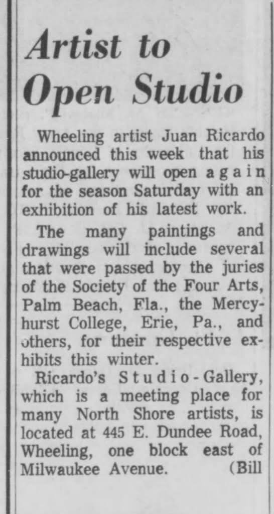 Juan Ricardo (1903-1986) American Artist, AKA: John Richard “Jack” Morgan