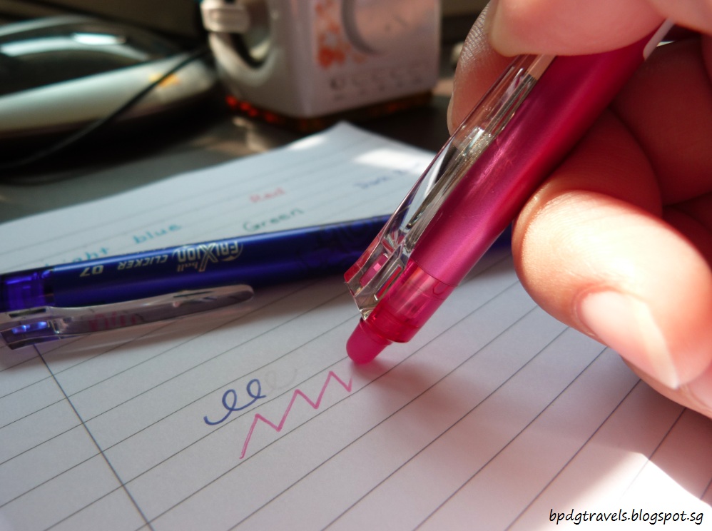 ~ Review - Pilot FriXion Clicker pens ~ | BPDGTravels - Building ...
