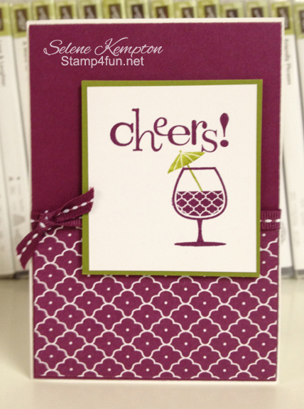 Create with Selene: Stampin' Up! Happy Hour, Cheers Note card