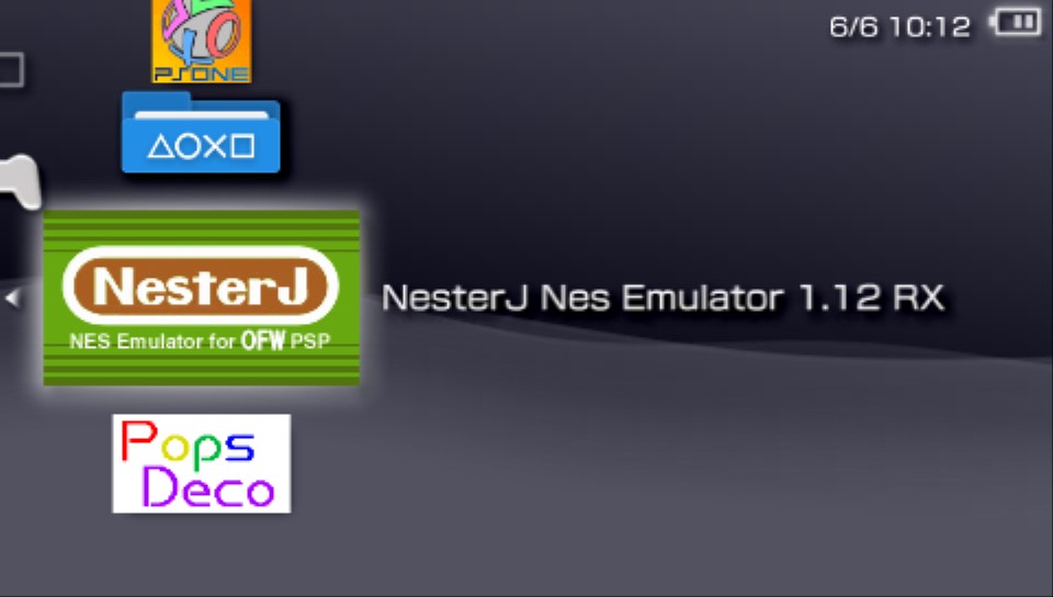 psp＆epsp NESエミュレーターNesterJ RX Mod紹介
