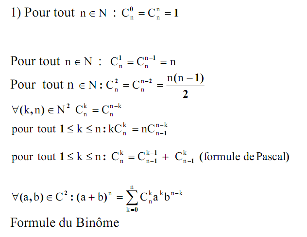 Combinaisons sans répétition