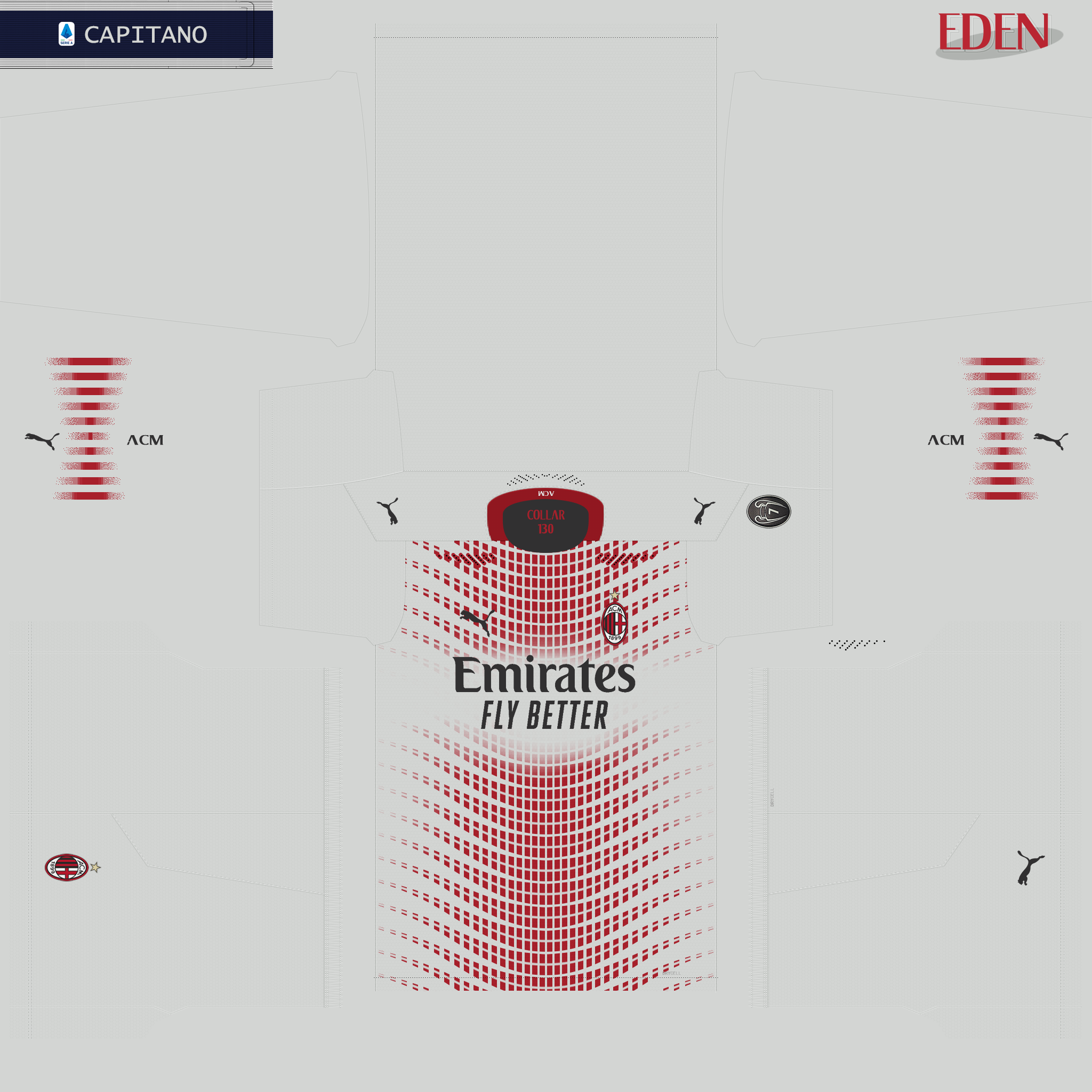 EDEN: PES 2020 AC MILAN 2020/2021 Season Kits