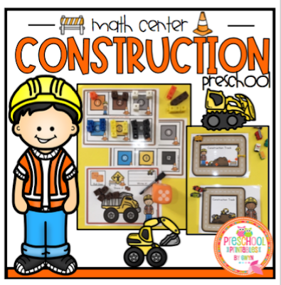 Construction Mats for Math Center ~ Preschool Printables