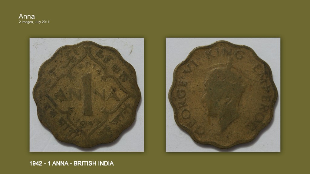 India - British - 1 Anna - Various Years