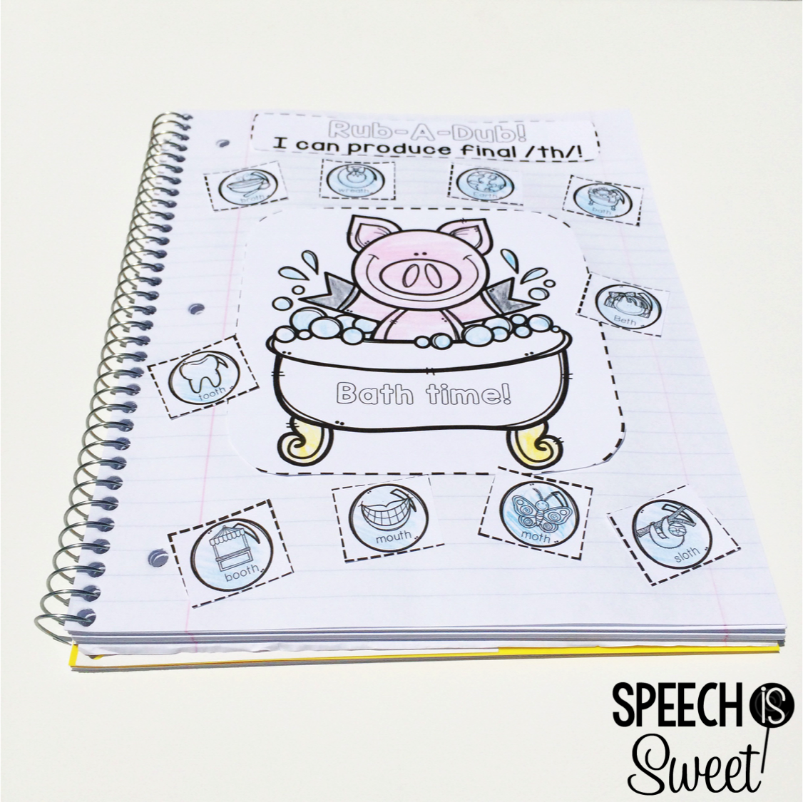 August Interactive Articulation Notebook! - Speech is Sweet