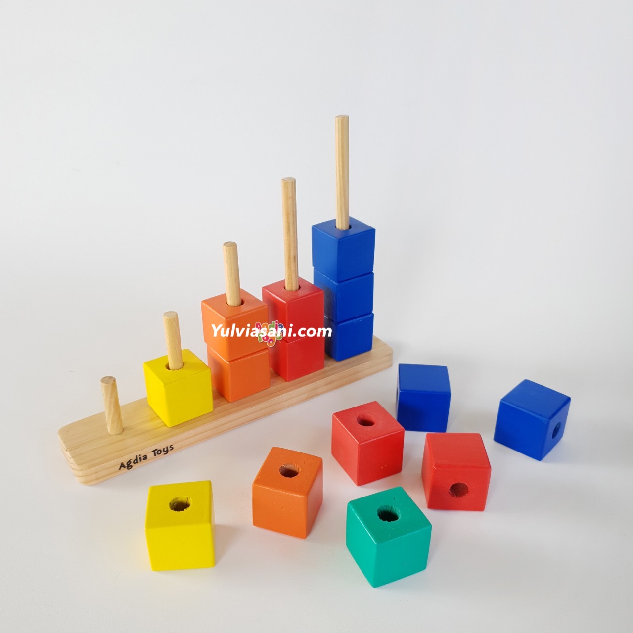 Mainan Kayu Tangga Balok - Yulvia Sani Blog
