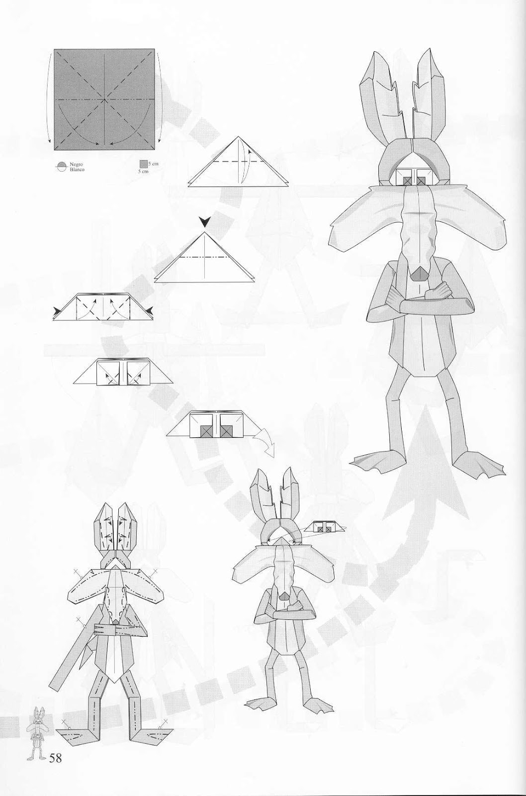 Origami Cartoon 1-Halle - Ruby Book Origami