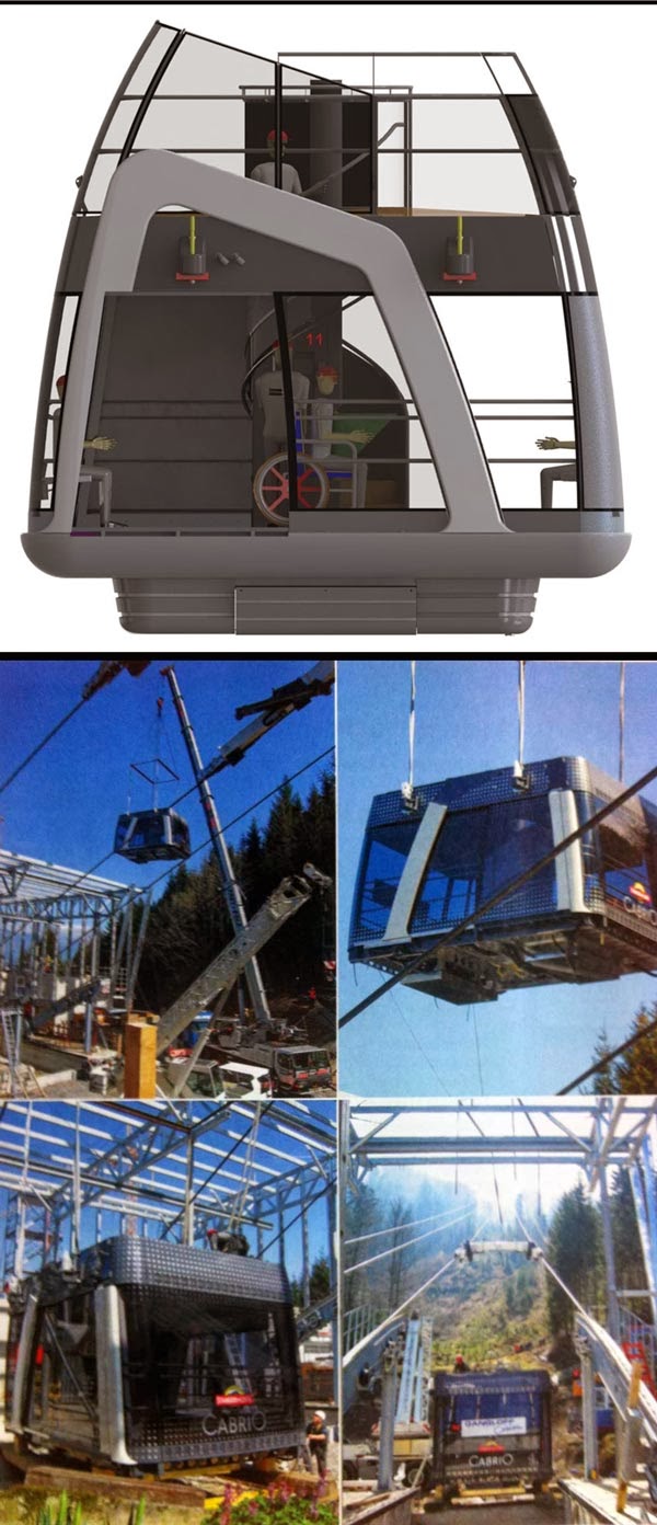 conSOLIDation: Cabrio tiered cable car in Switzerland