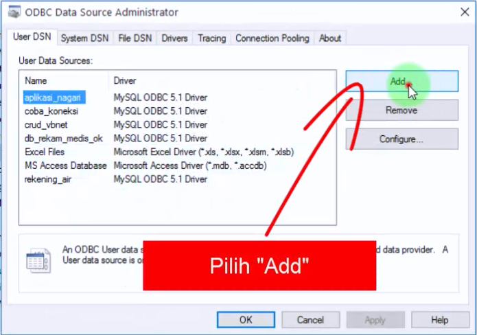 TUTORIAL CARA KONEKSIKAN DATABASE MYSQL KE VB.NET MENGGUNAKAN CONNECTOR ODBC ~ JONCODE