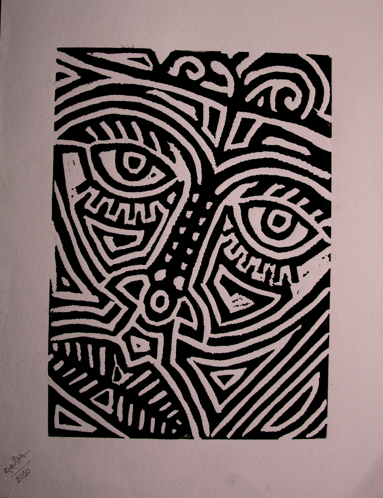 EDUCACIÓN PLÁSTICA Y VISUAL: GRABADO EN LINÓLEO | Linocut art, Abstract ...