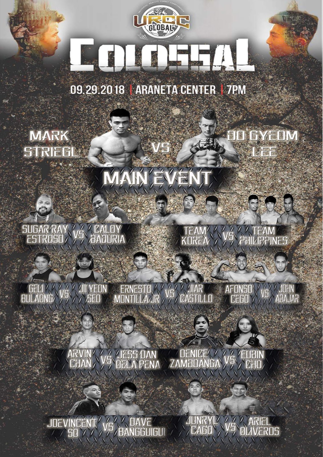 URCC Global COLOSSAL at Araneta Coliseum: Mark Mugen vs Do Gyeom Lee ...