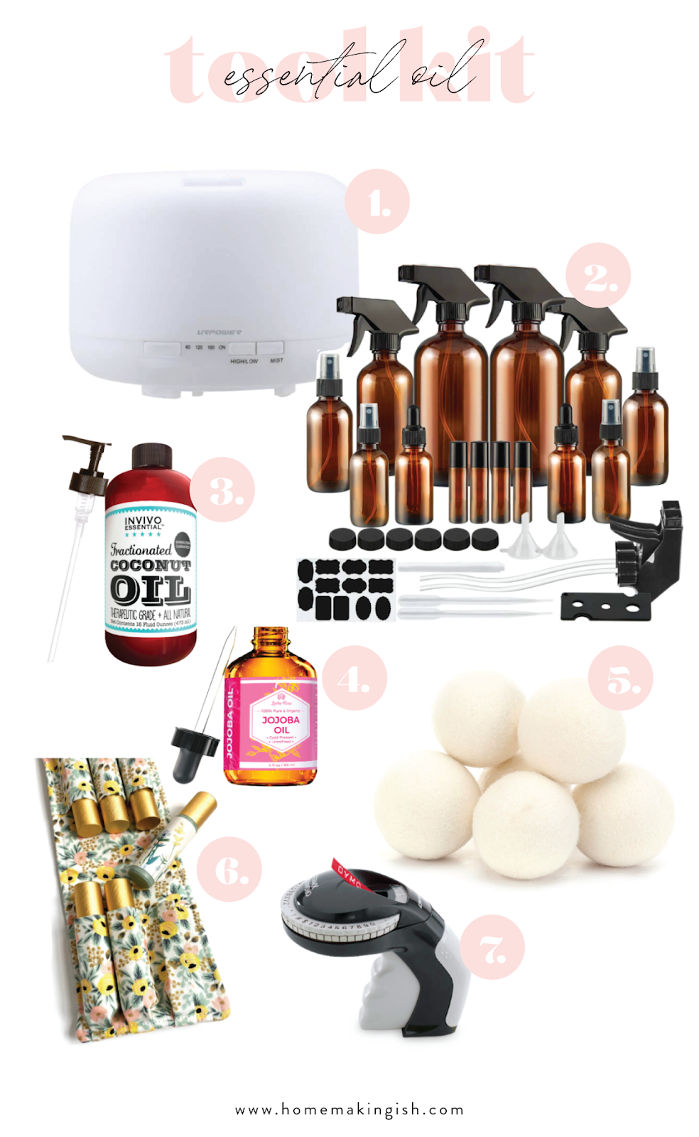 ESSENTIAL OIL TOOL KIT - homemakingish