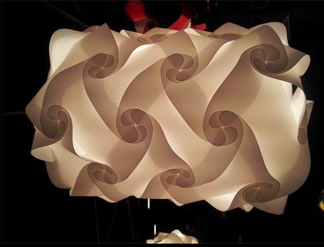 DIY puzzle lamps - decorative ceiling lights for Puzzle Decor ...