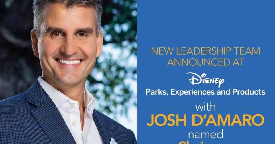 Josh D’Amaro 獲委任為 迪士尼樂園、體驗及消費品 部門總裁 | Disney Magical Kingdom Blog