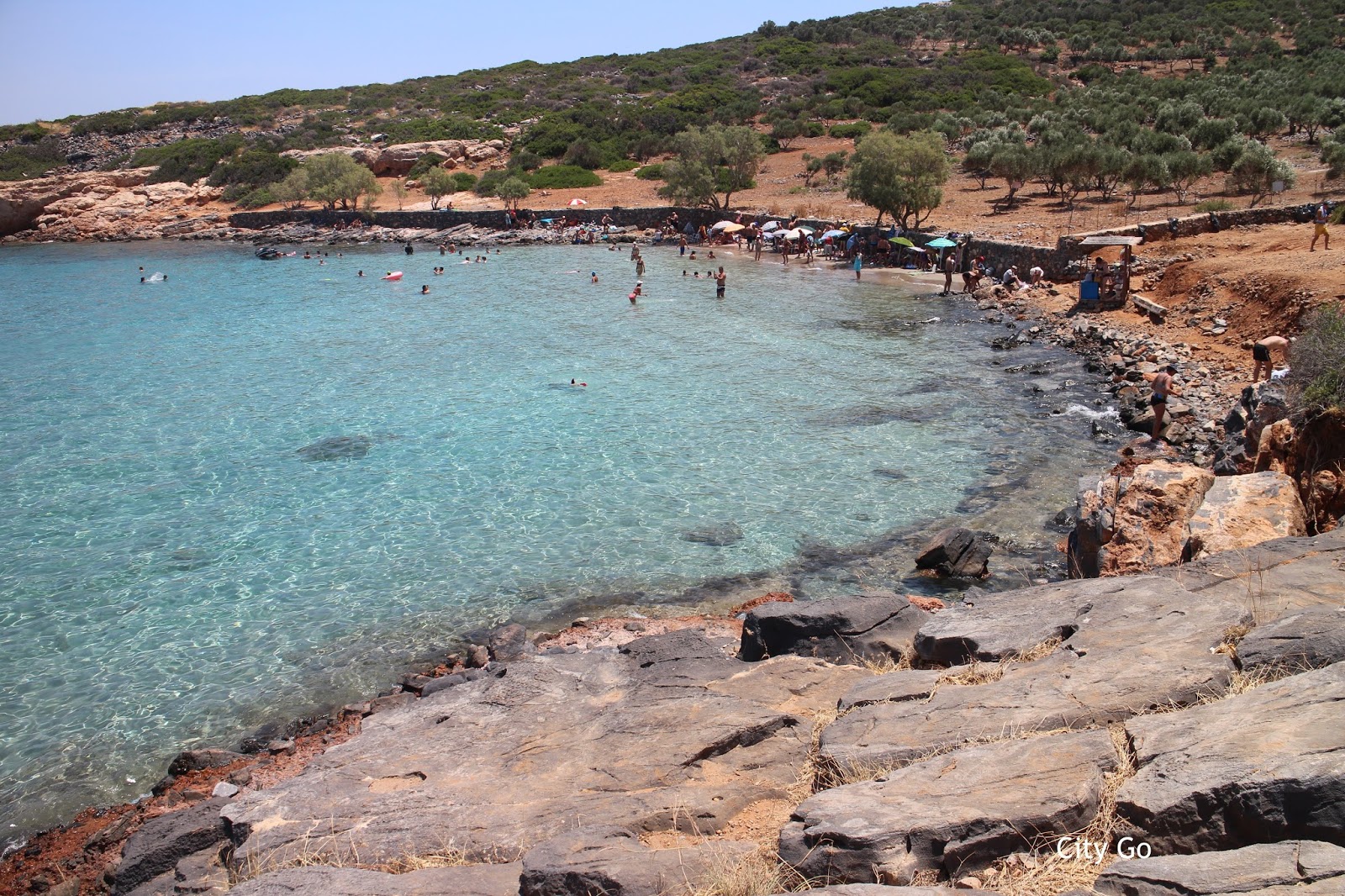 Kolokytha beach, Elounda, Greece