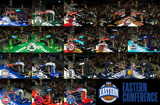 NBA 2K22 Realistic All 30 NBA Arenas with Real Baskets & Stanchions by ...