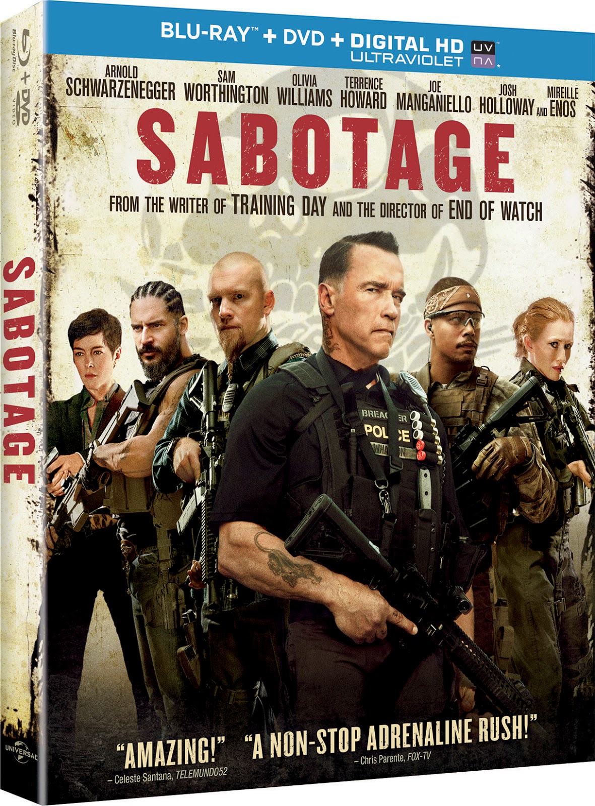 Axel Perez Blog: Sabotage, toda la accion llega en formato Digital HD ...